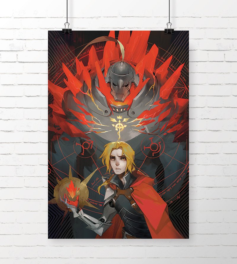 Full Metal Alchemist / Dragon Age Crossover Print – Sarah.Exe